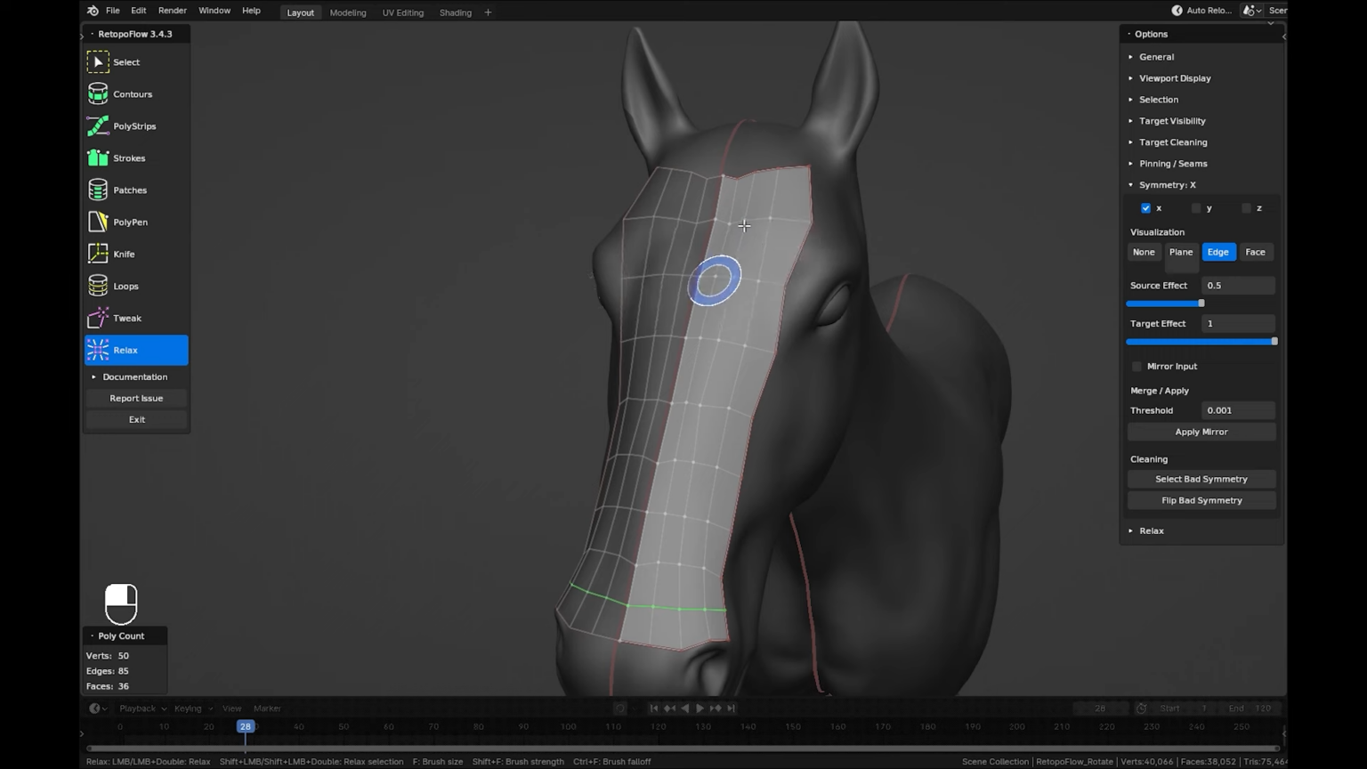 Retopoflowの使い方 – JAMES MEMO
