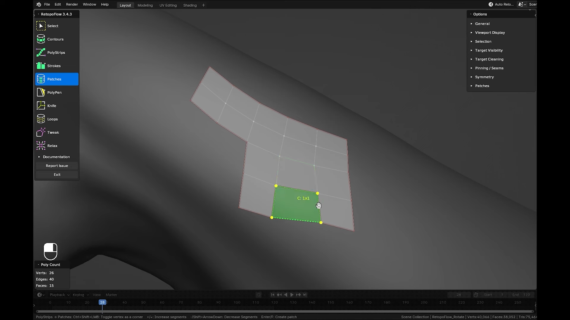 Retopoflowの使い方 – JAMES MEMO